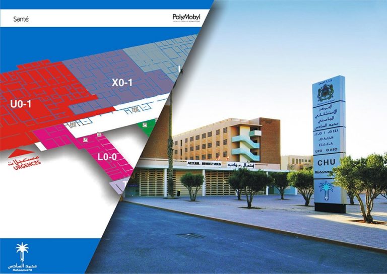 C.H.U. de Marrakech - Nos réalisations sur-mesure - Polymobyl